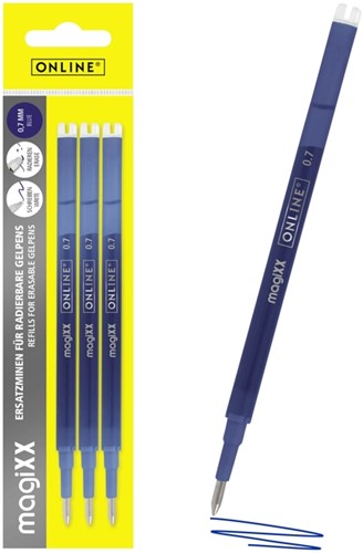 Gelschrijvervulling Online Magixx medium blauw blister à 3 stuks bij ...