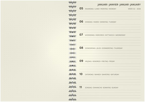 Familiekalender 2026 Lannoo A5 Bubblicious 7d/2p lila bij Kantoor en Kopie