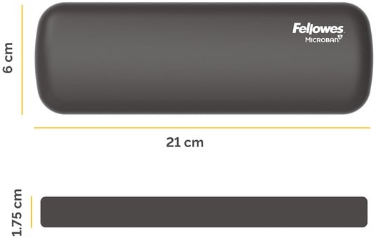 Polssteun Fellowes Breyta palm zwart bij Kantoor en Kopie